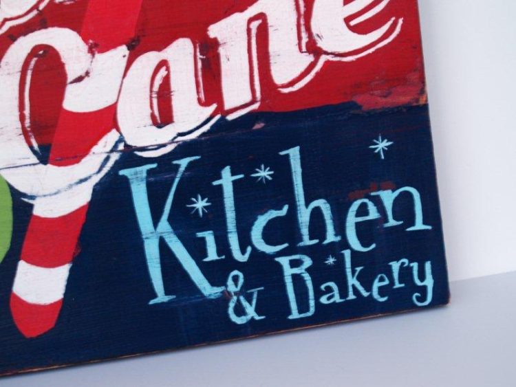 Candy Cane Kitchen Sign