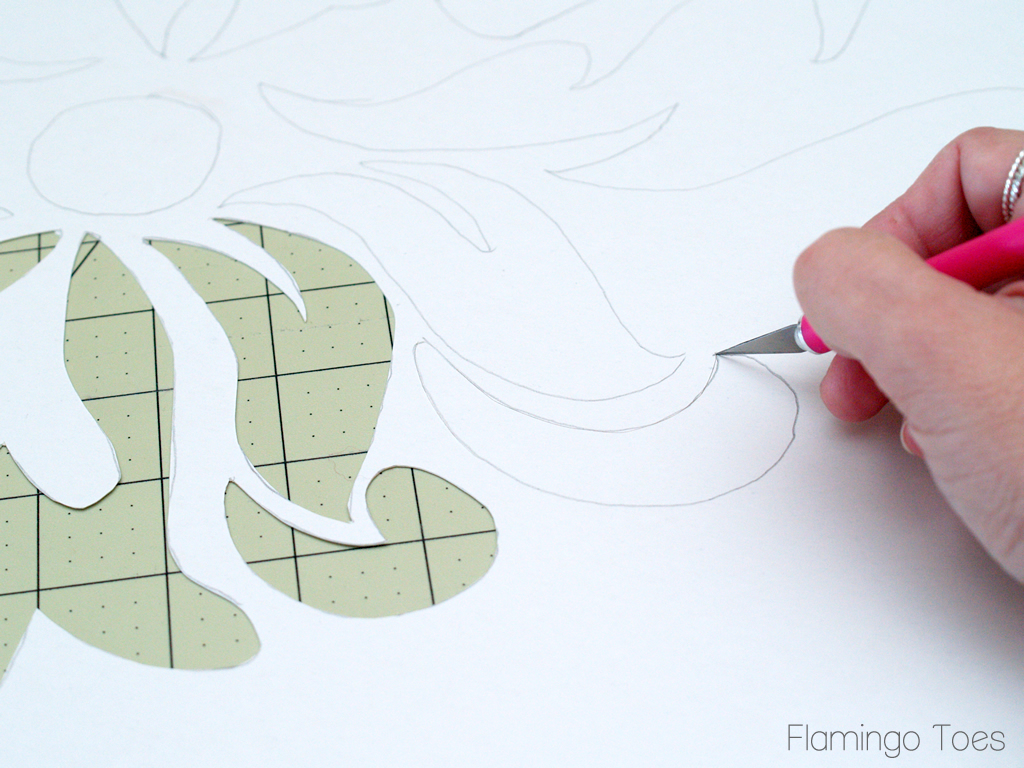 Cutting out a Large Stencil