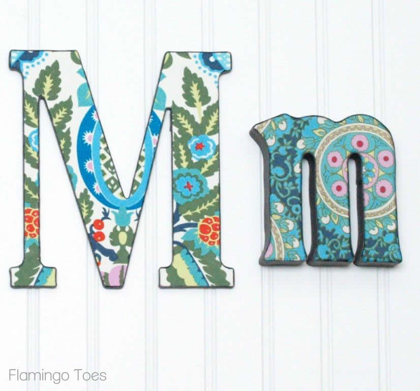 Mod Podging Many Marvelous Monograms