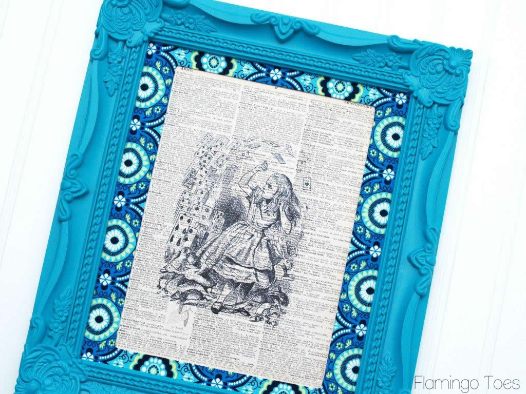 DIY Fabric Covered Artwork Mat