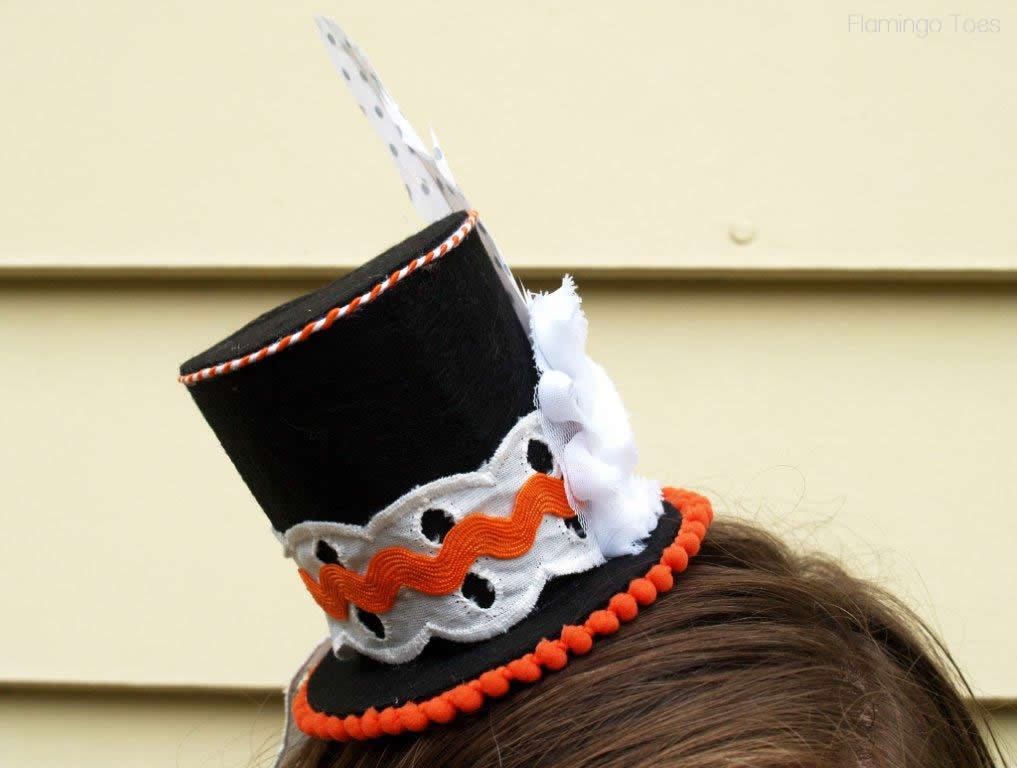 Mini Halloween Top Hat Headband