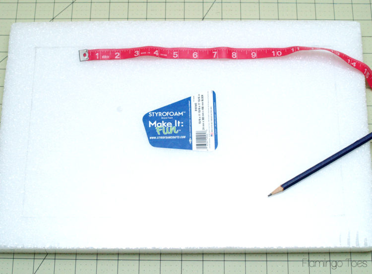 drawing styrofoam frame