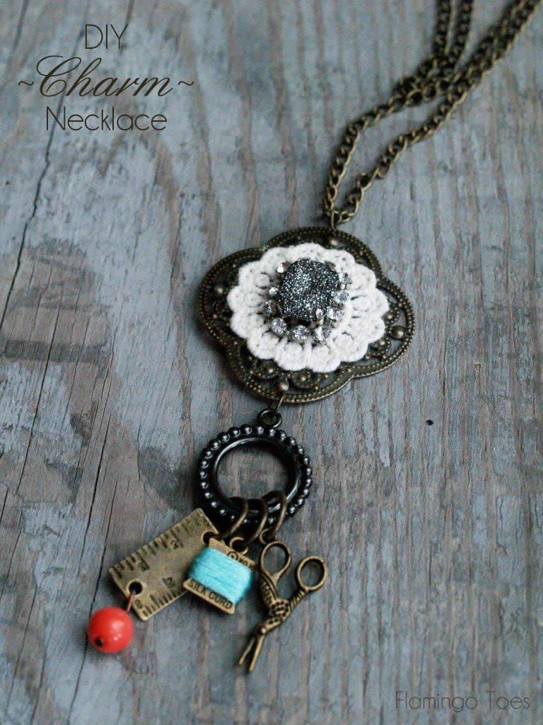 Simple DIY Charm Necklace