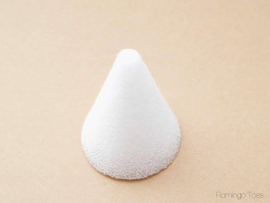mini styrofoam cone