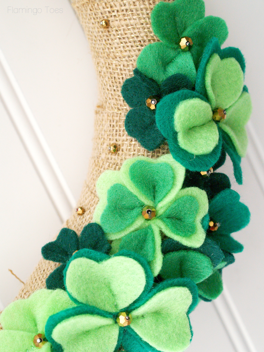 Lucky Shamrocks St. Patrick’s Day Wreath