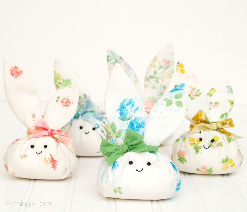 Roly Poly Fabric Easter Bunnies