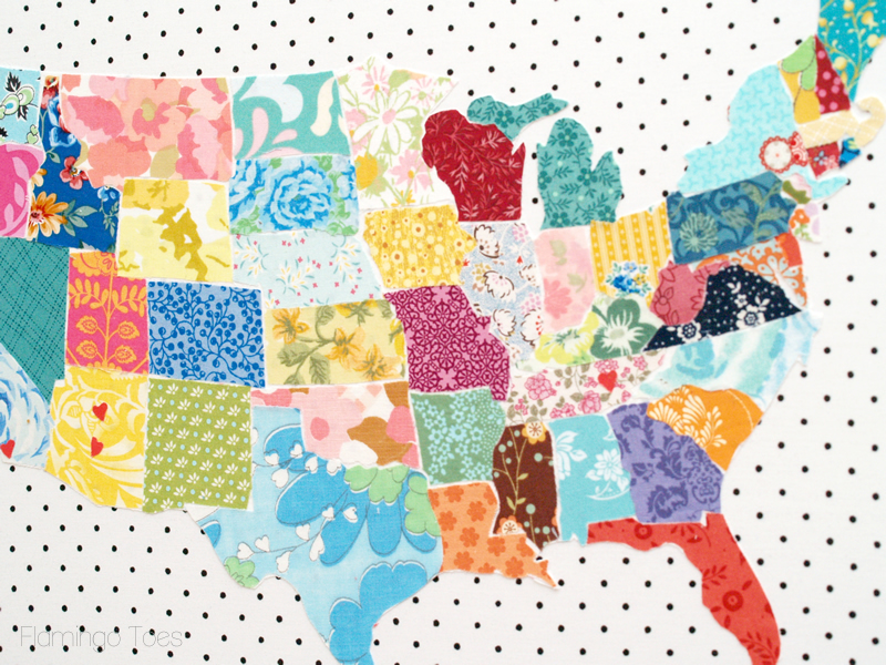 Fabric United States Map