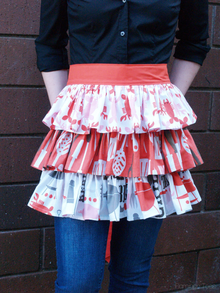 Easy Summer Picnic Ruffled Apron
