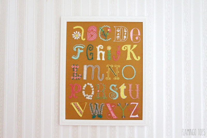 Alphabet Embroidery Sampler