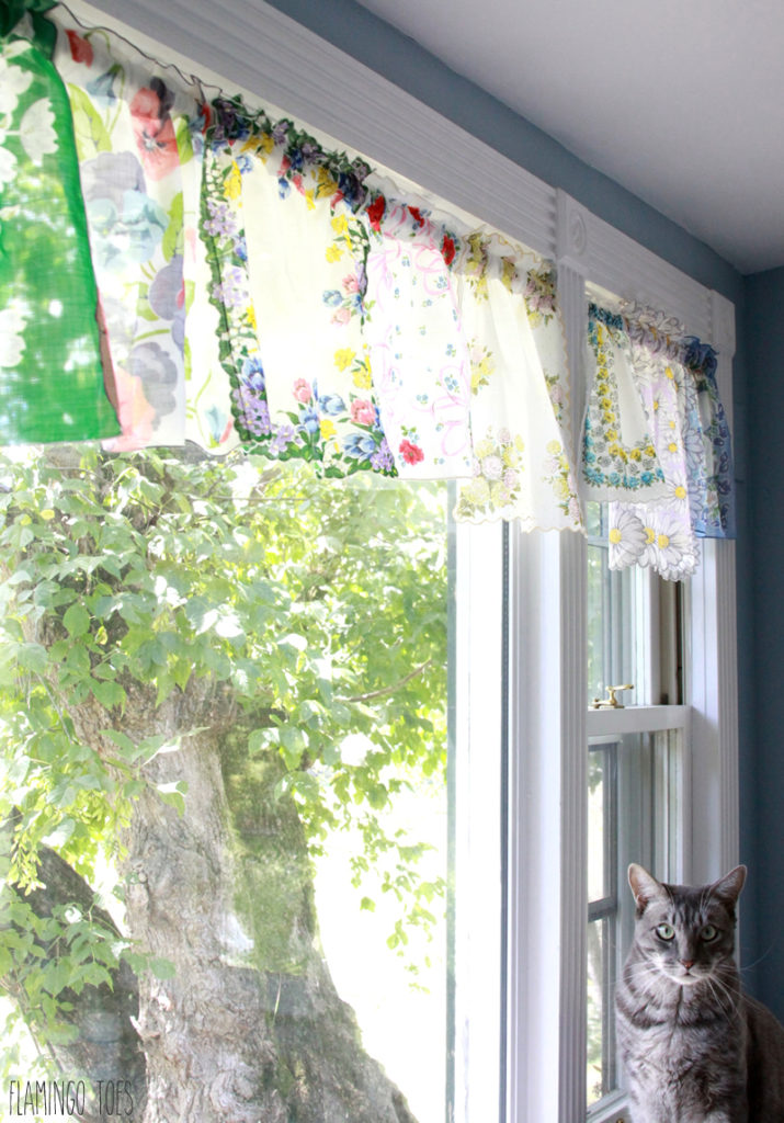Colorful Vintage Handkerchief Valances