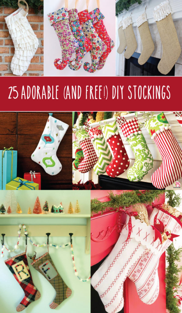 25 Adorable and Free DIY Stockings