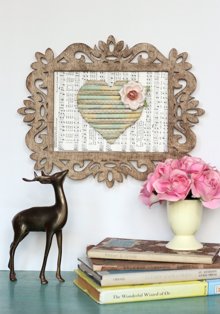 Darling Rolled Paper Heart Art