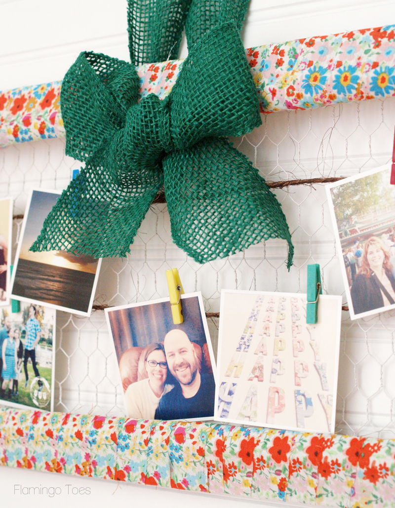 Spring Fabric-Wrapped Photo Frame