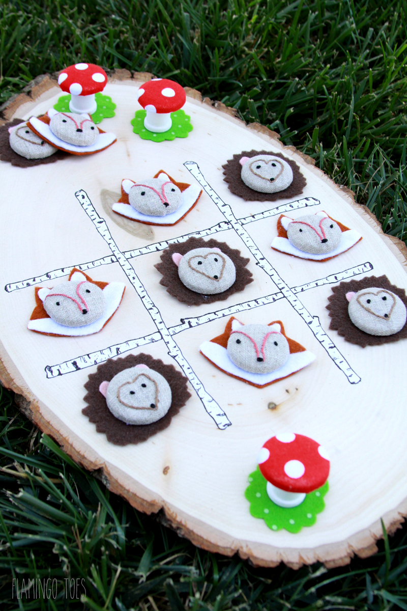 Woodland Animal Tic Tac Toe