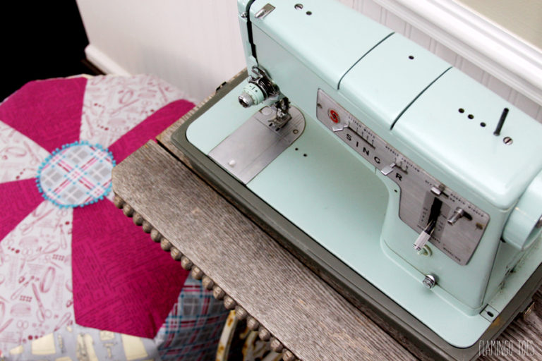 Vintage Made Modern Dresden Pouf