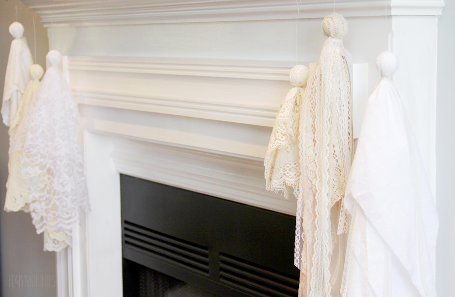 Spooky Vintage Lace Ghosts