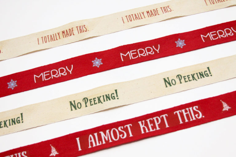 Easy and Fun Customized Christmas Ribbons