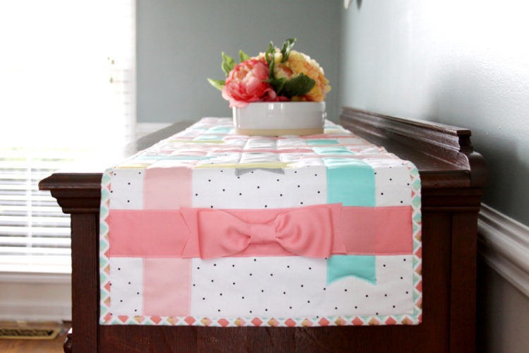 Spring Ribbons and Bows Table Runner