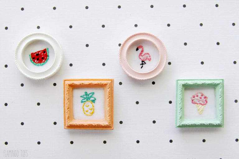 Mini Summer Framed Embroideries