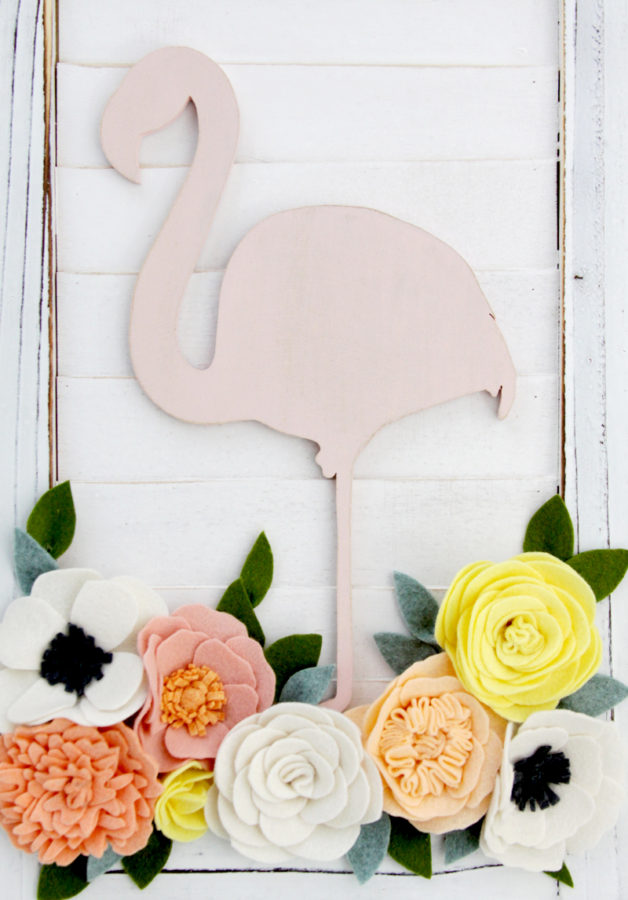 Flamingo Shutter Wall Art