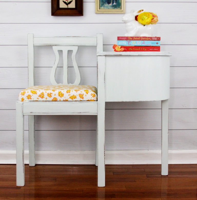 Milk Paint Gossip Bench Refinish