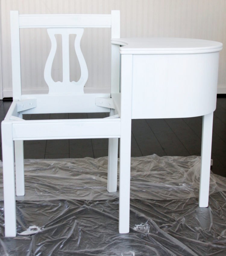 Milk Paint Gossip Bench Refinish