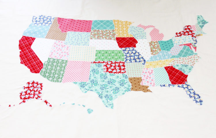 US Map Quilt Tutorial