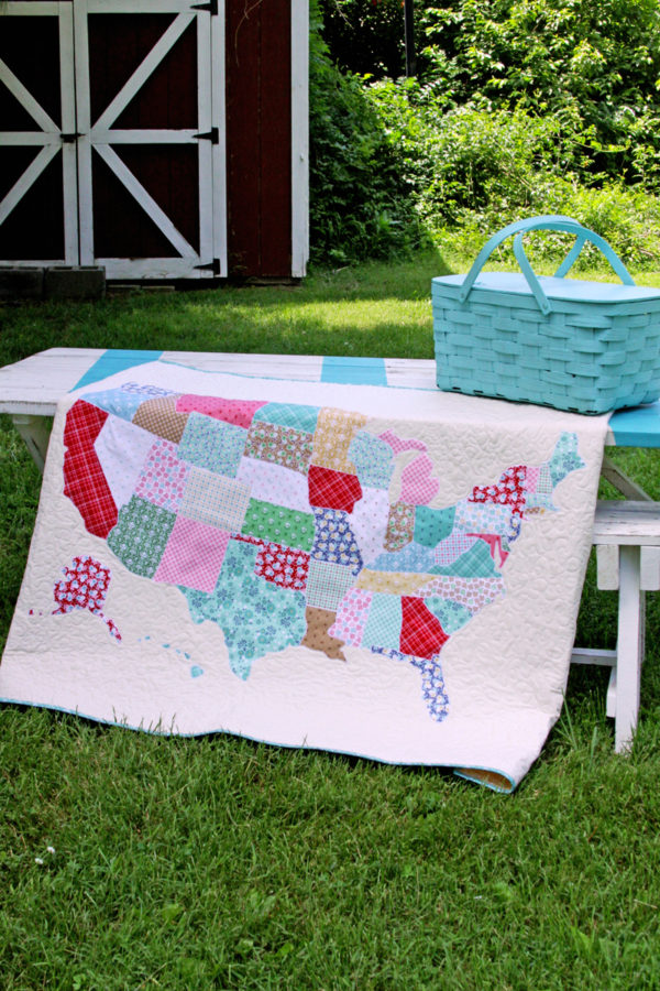 US Map Quilt Tutorial