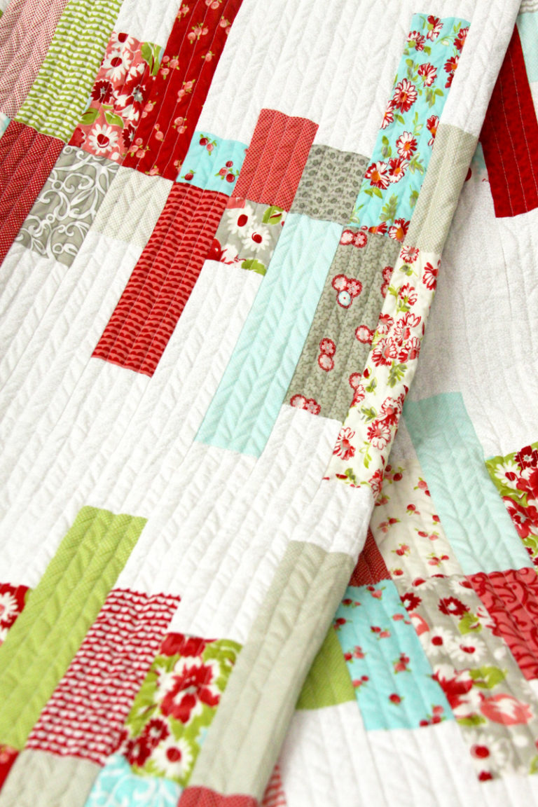 Ruby Random Reflections Quilt