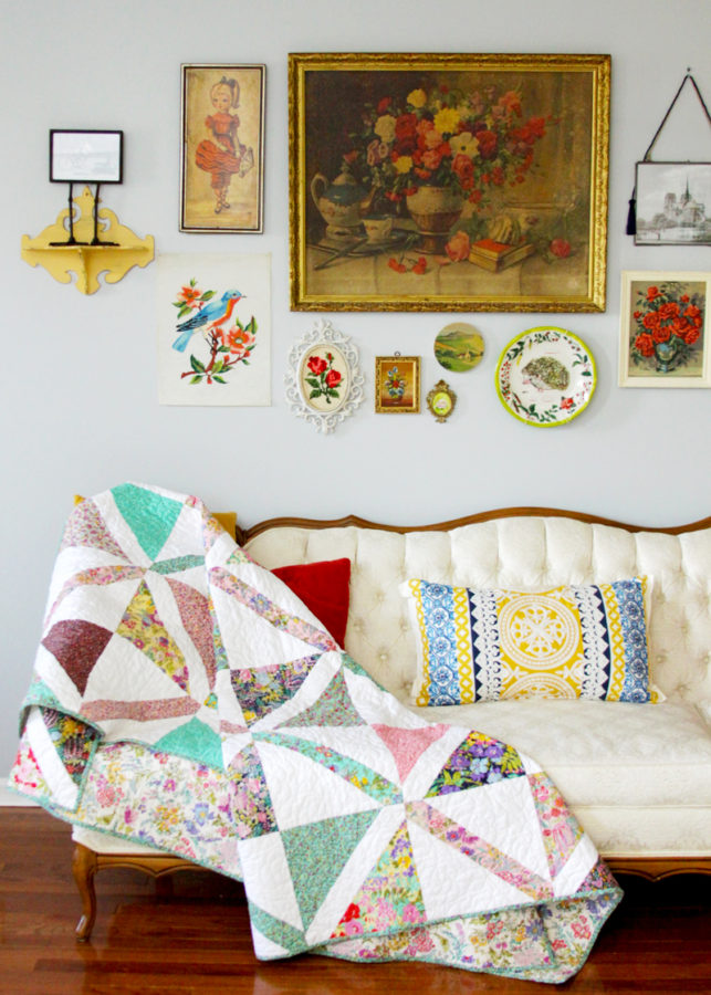 Colorful Crosshatch Quilt