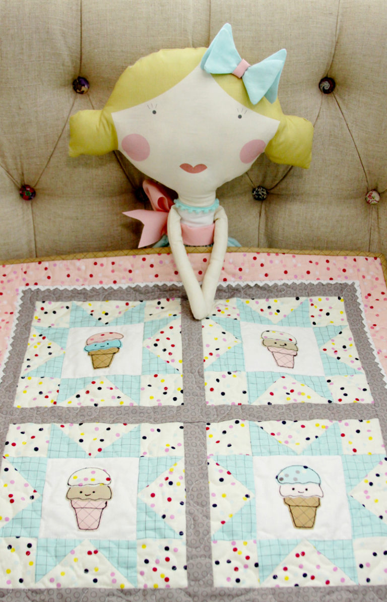 Sweet Ice Cream Mini Quilt