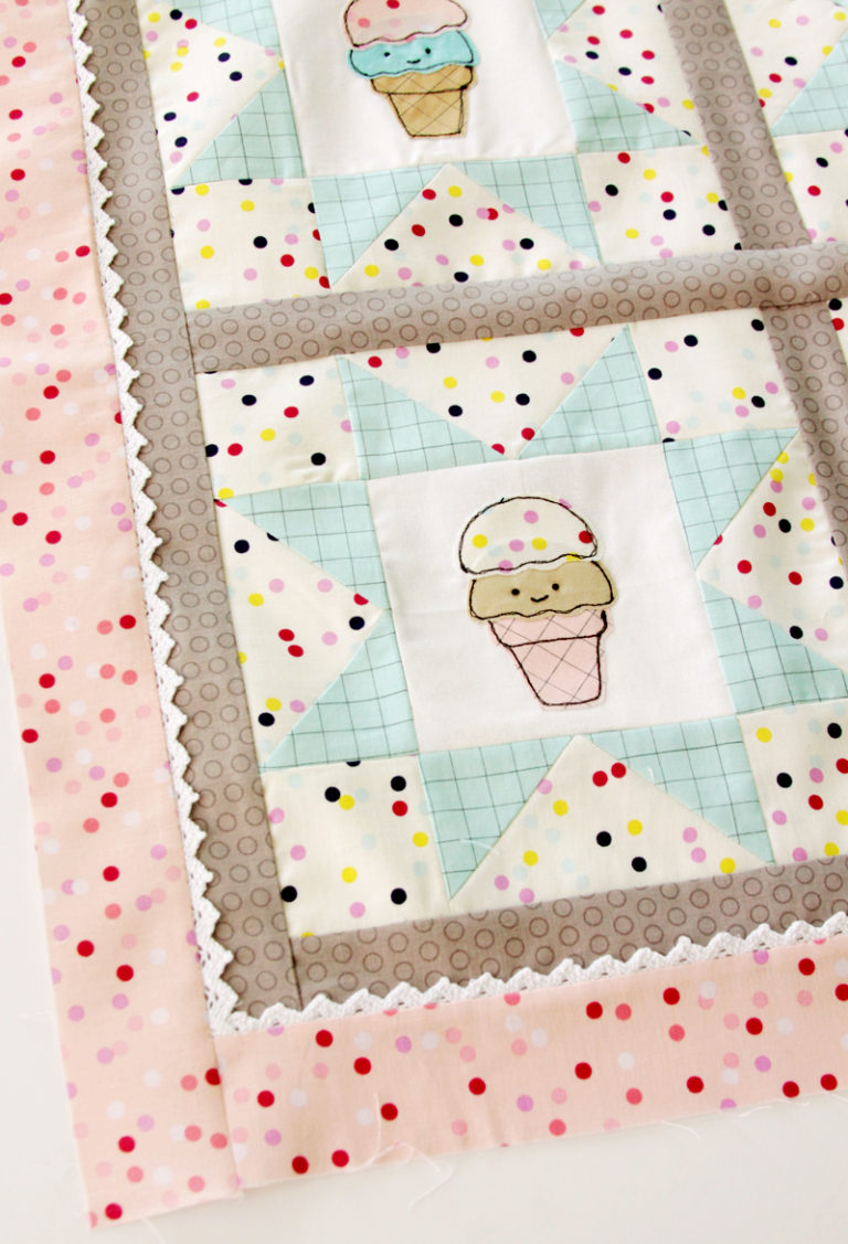 Sweet Ice Cream Mini Quilt