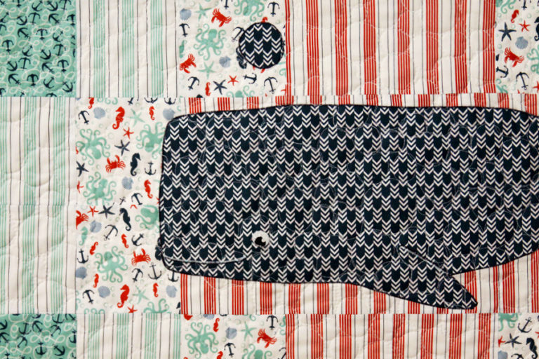 Nautical Whale Baby Quilt