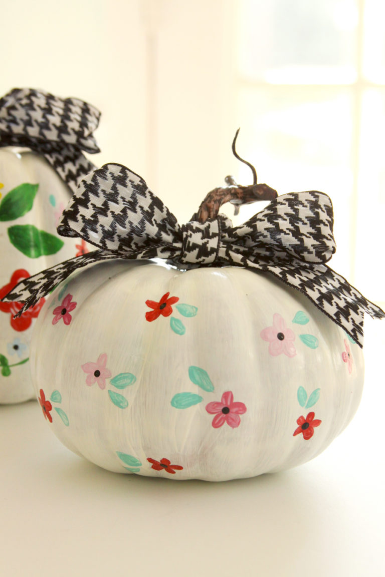 Cute and Colorful Painted Pumpkins