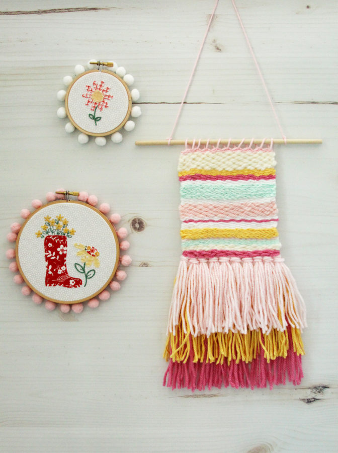 DIY Colorful Weaving Art