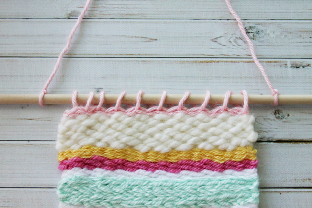 DIY Colorful Weaving Art