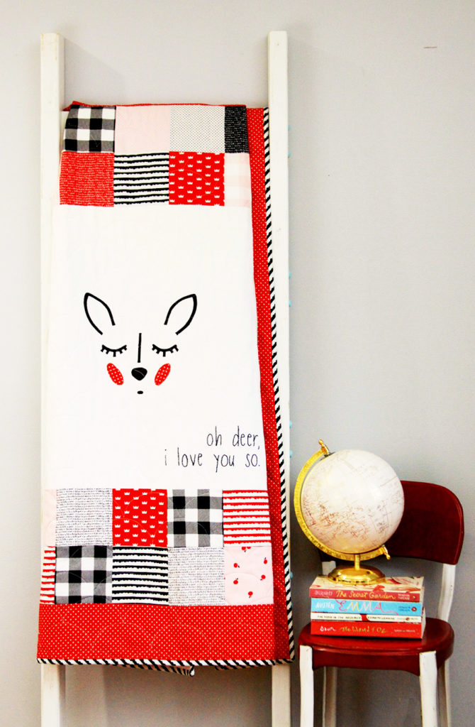 Oh Deer – Patchwork Baby Quilt