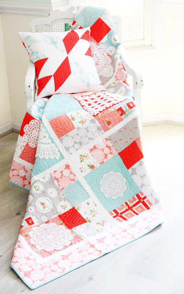 Vintage Doily Keepsakes Quilt – Free Pattern!