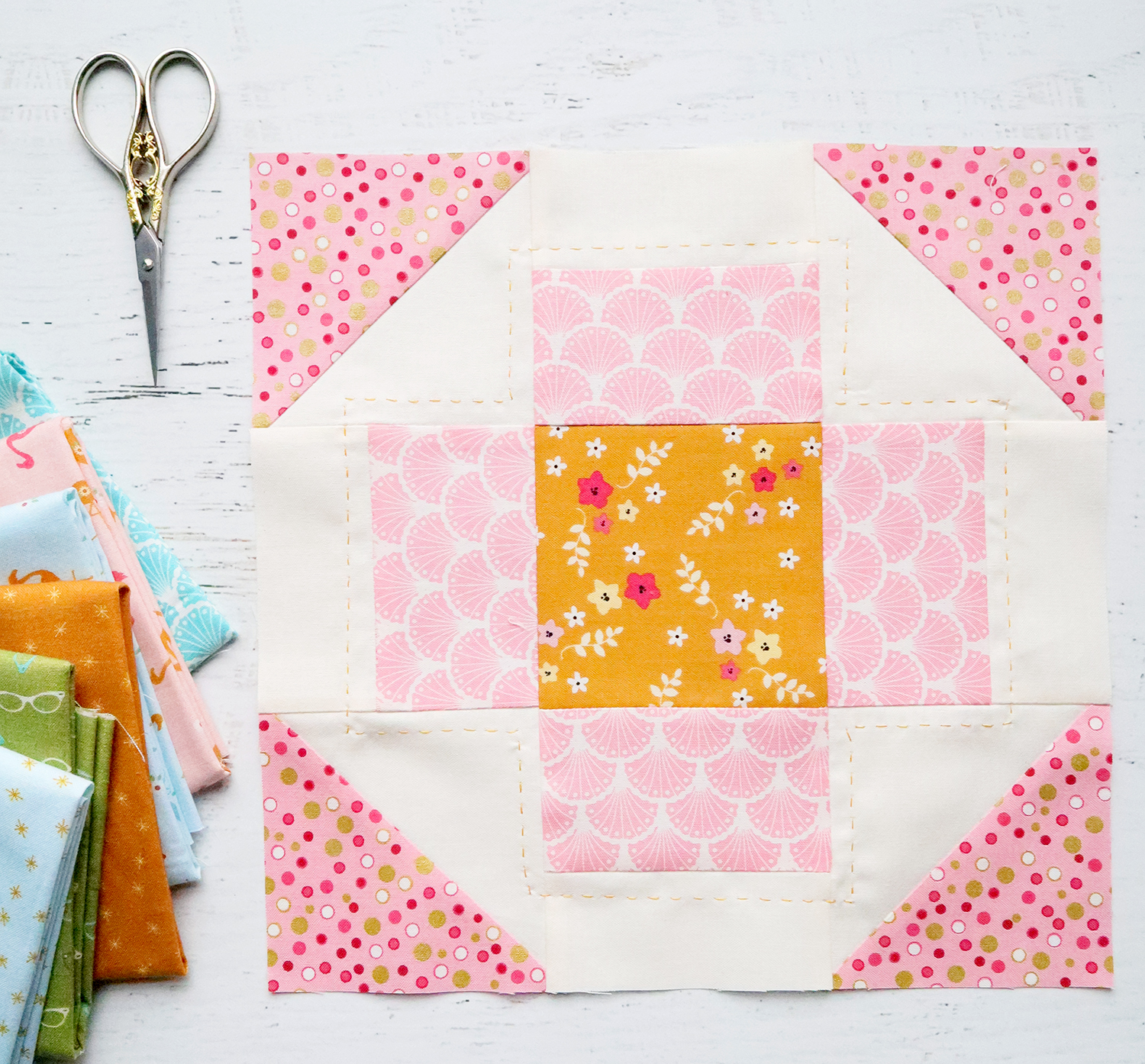 Framed Flower Block – RBD Block Challenge