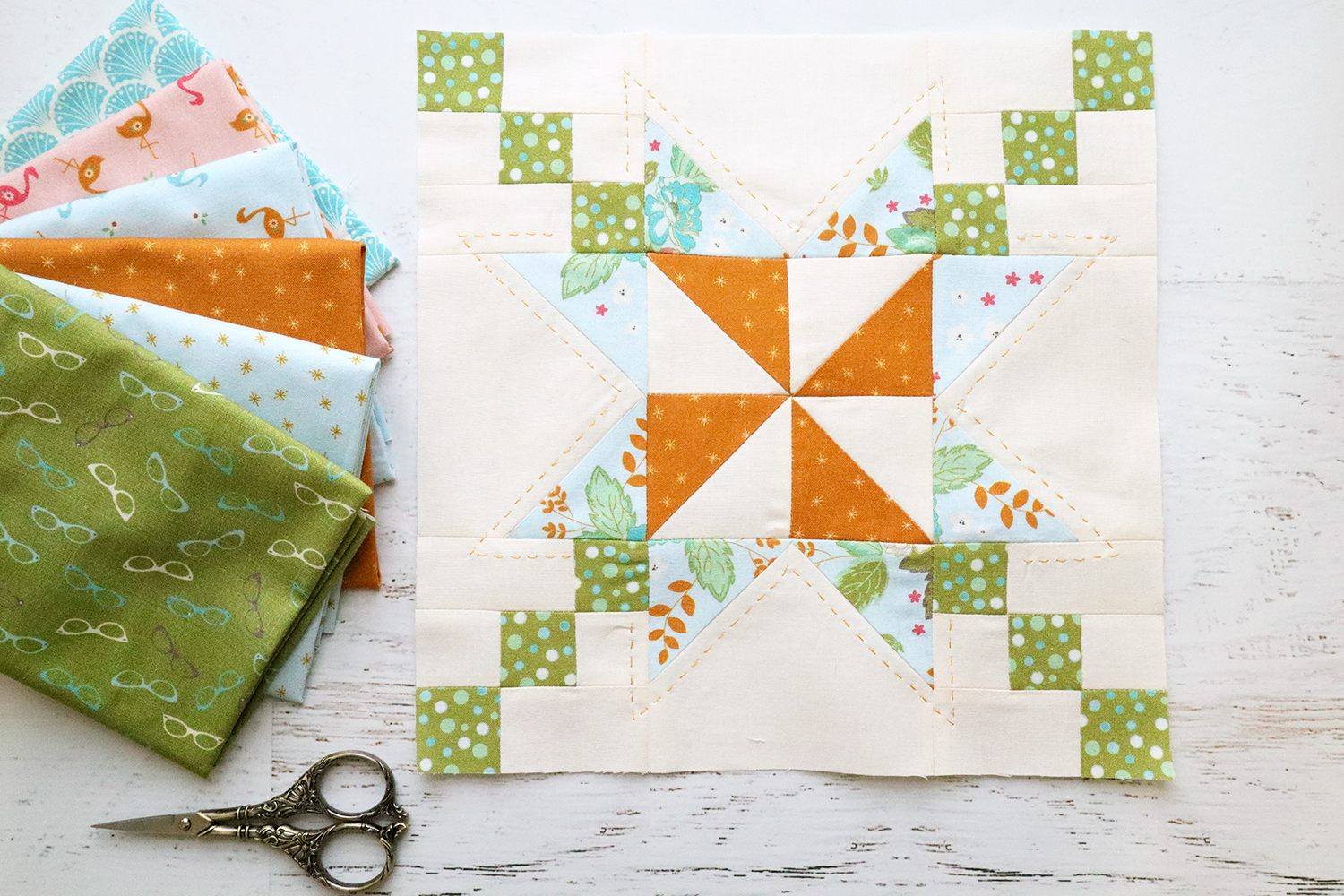 Pinwheel Star Block – RBD Block Challenge