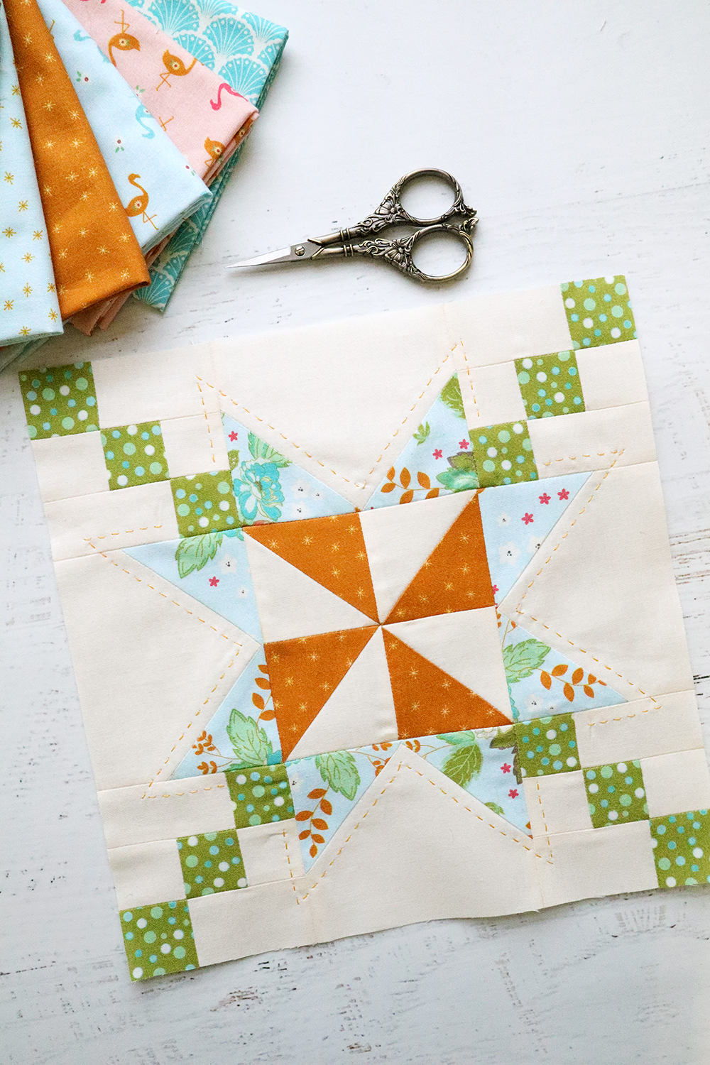 Pinwheel Star Block – RBD Block Challenge