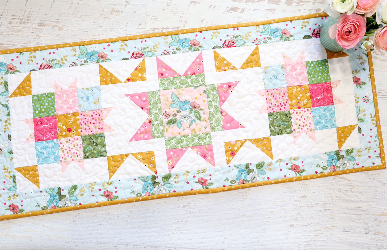 Day Dream Table Runner Sew Along Block 1