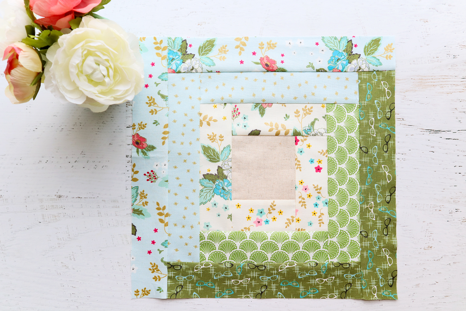 Log Cabin Block – Building Blocks Series