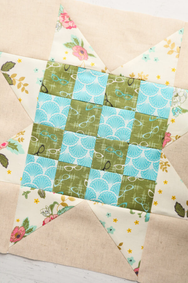 Checkerboard Star Block – Building Blocks Quilt
