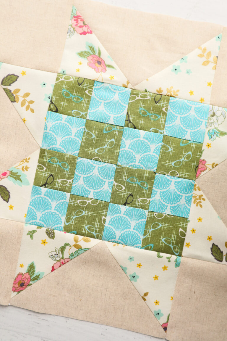 Checkerboard Star Block – Building Blocks Quilt