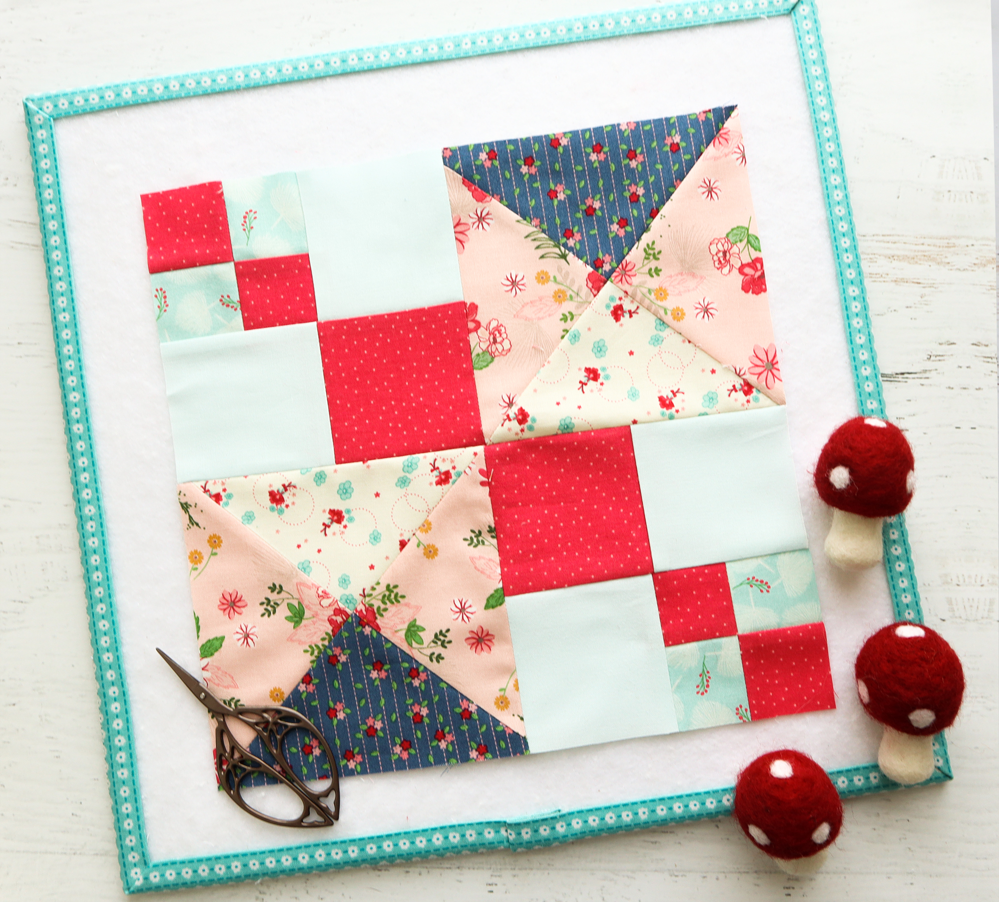 Argyle Square Block - RBD Block Challenge - Riley Blake Mystery Quilt