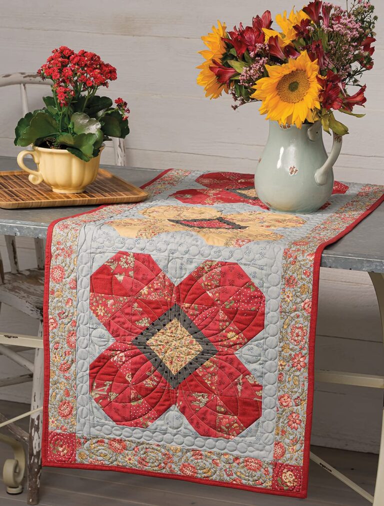 Flower Stand Table Runner – Pat Sloan Book Tour