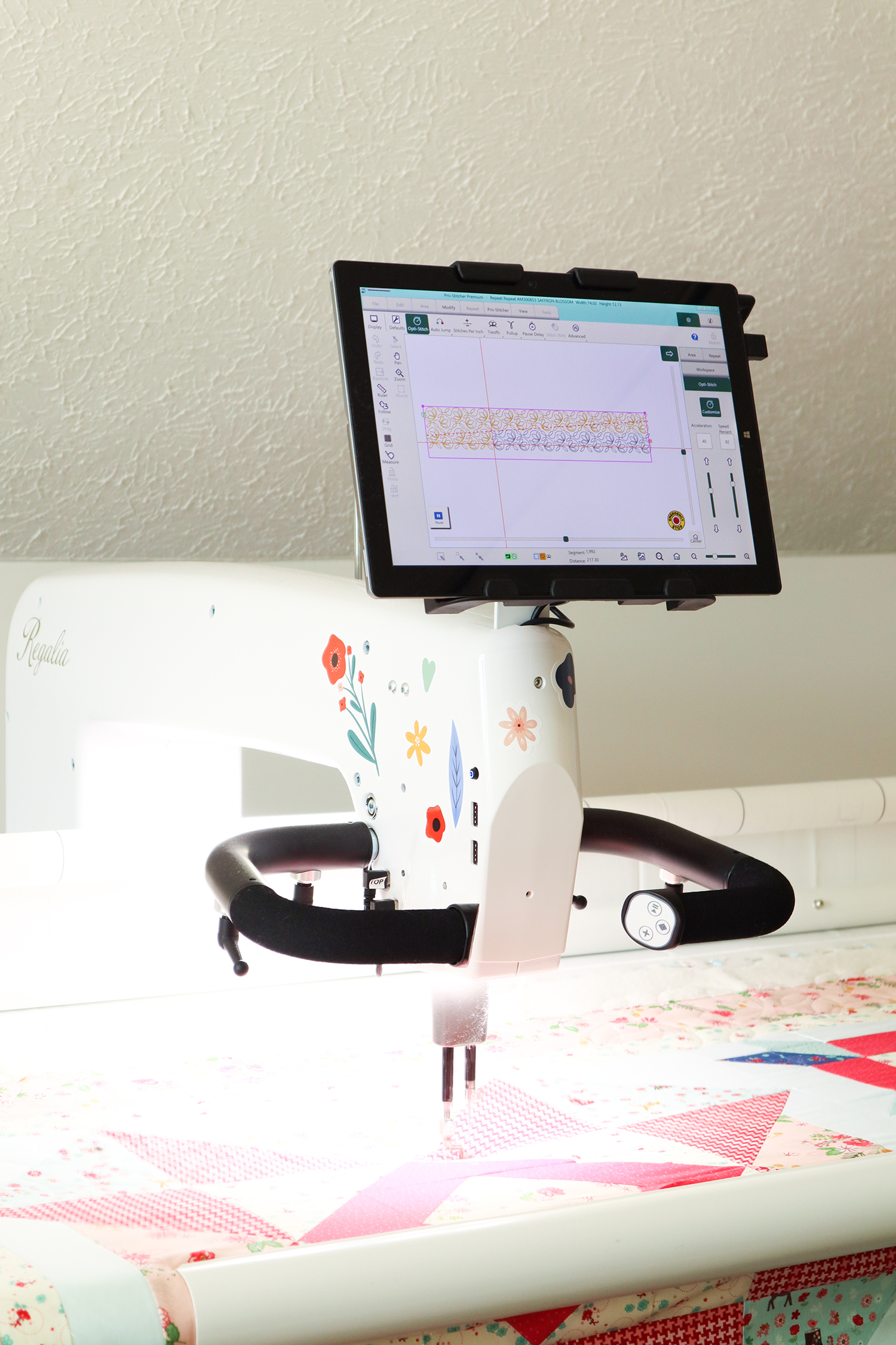 My New Baby Lock Regalia Long Arm Machine!