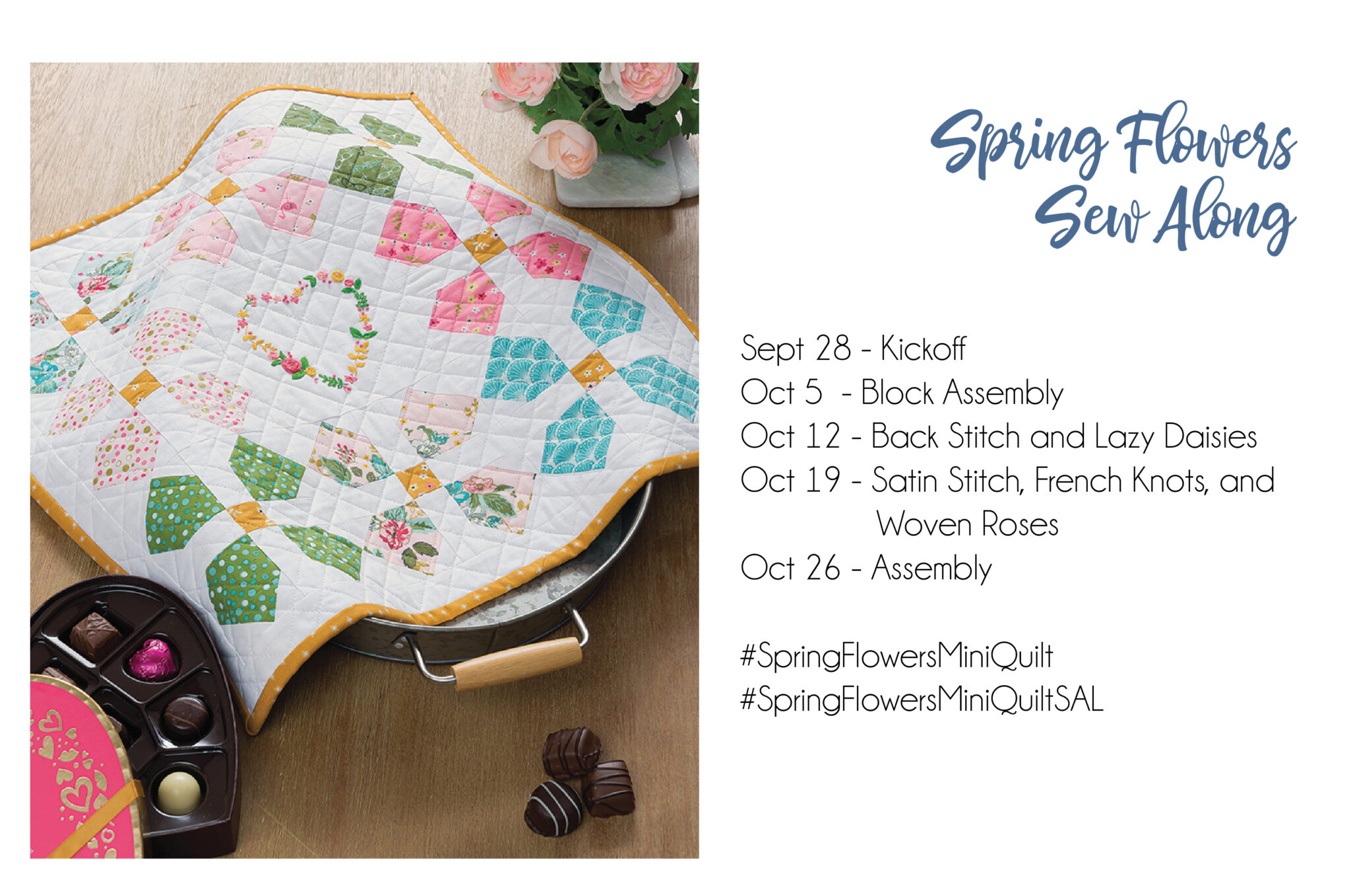 Spring Flowers Sew Along Week 1