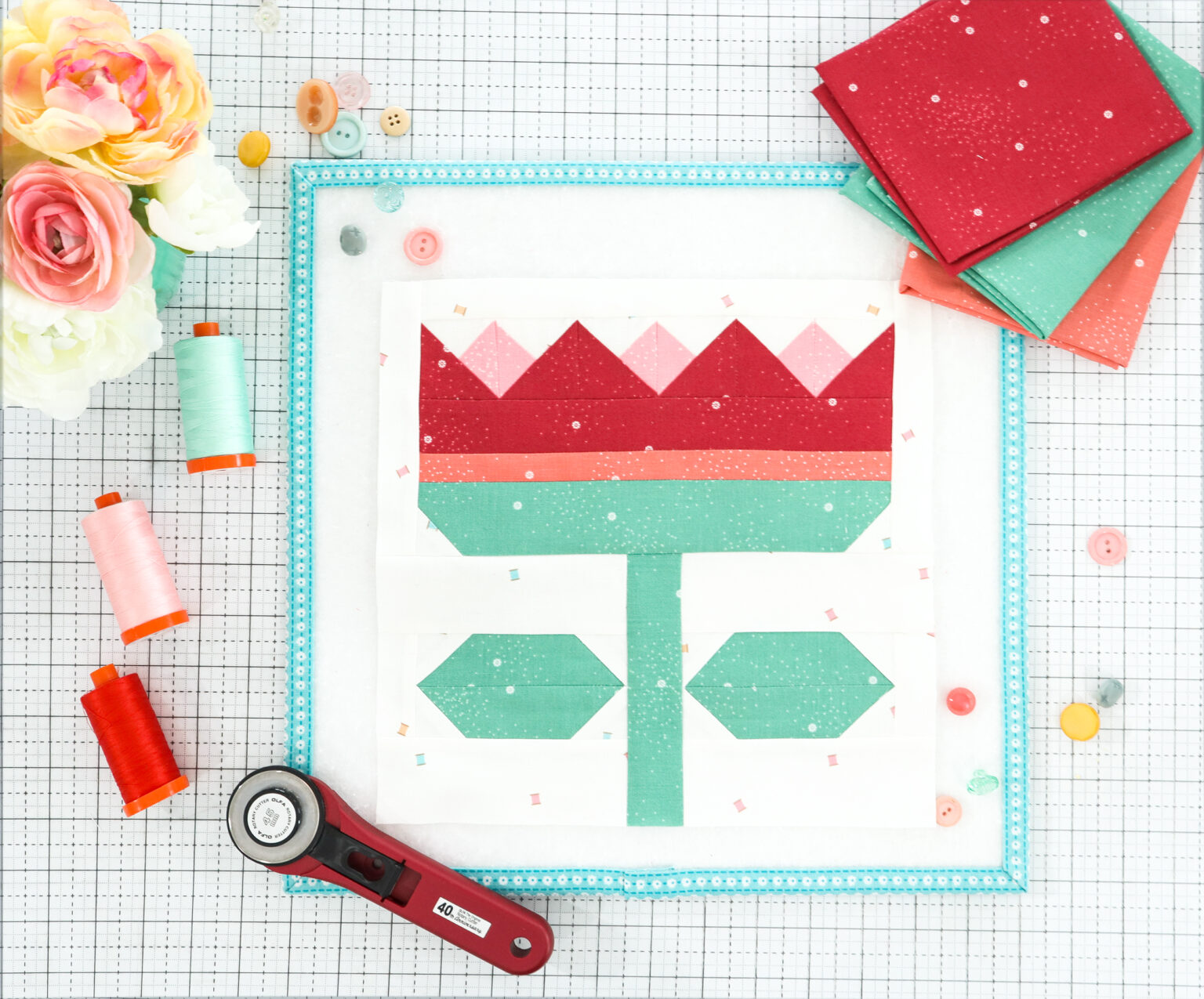 Tiptoe Through the Tulips – RBD Block Challenge